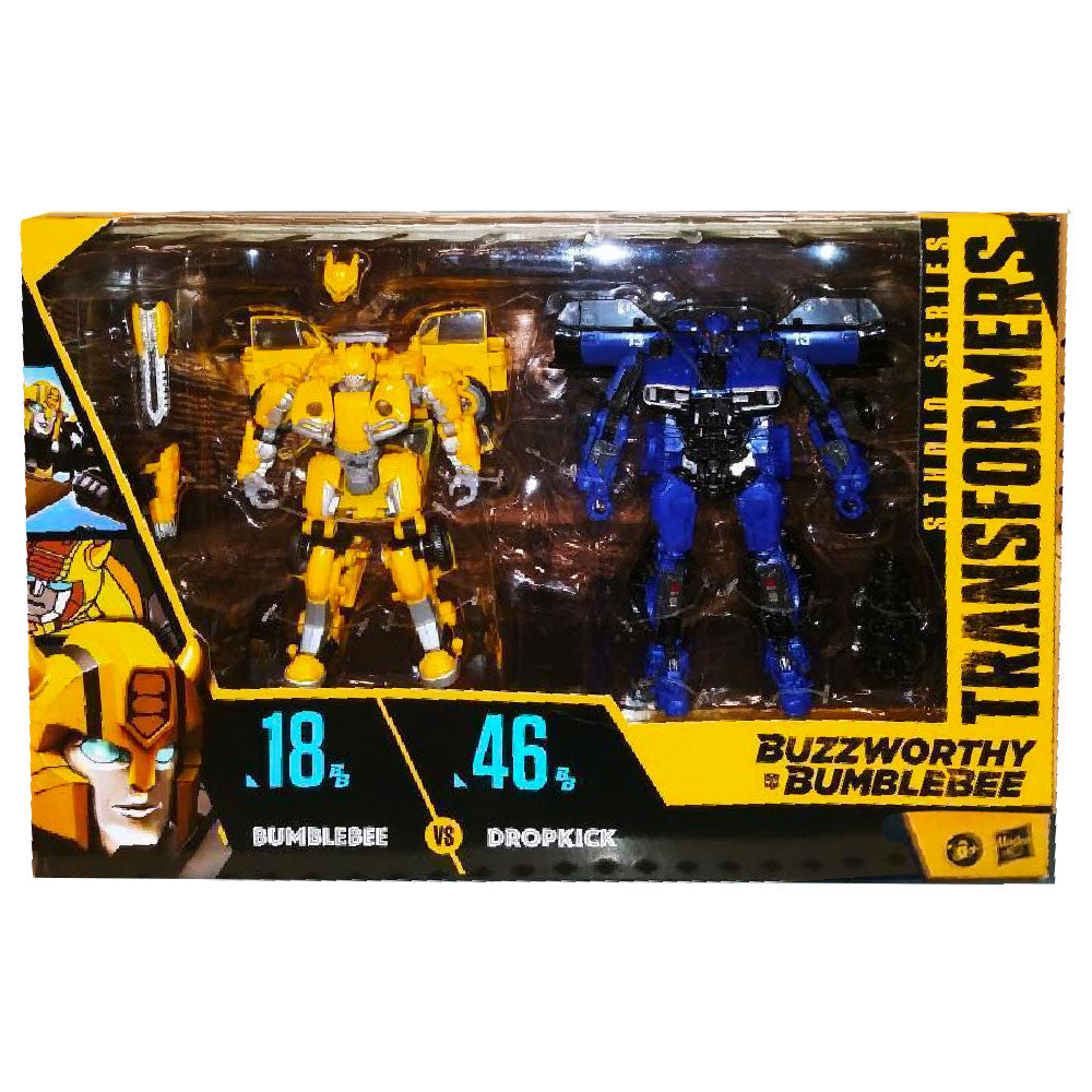 Transformers Studio Series 18-BB vs 46-BB Bumblebee Dropkick 2-pack ...