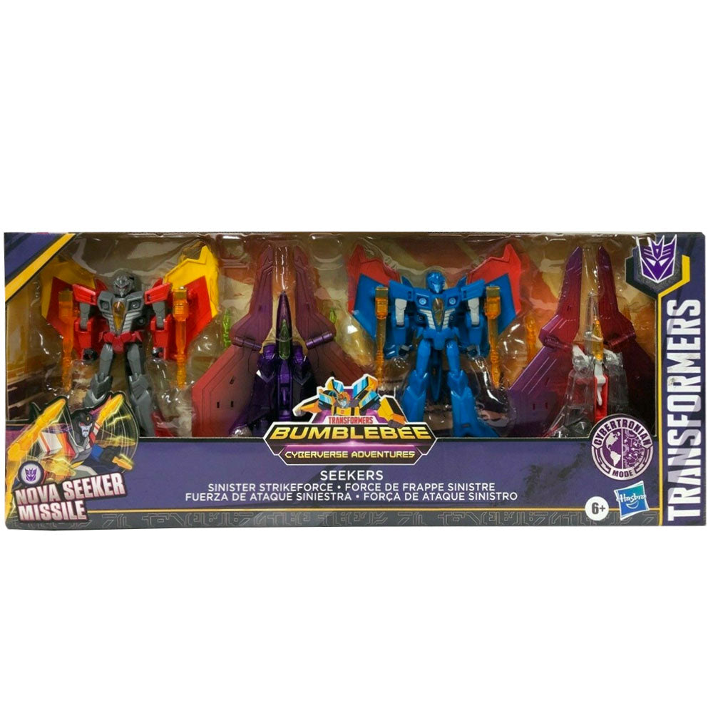 Transformers Cyberverse Adventures Seeker Sinister Strikeforce Giftset ...