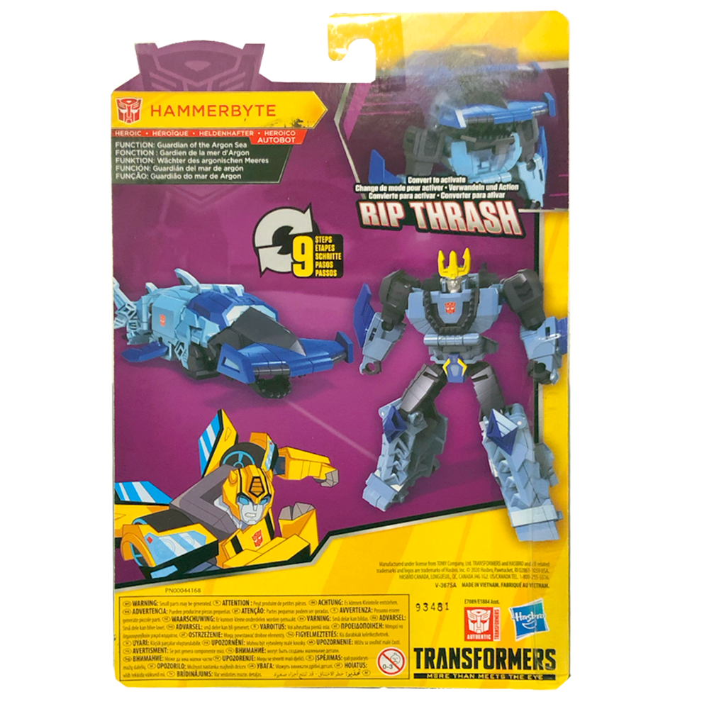 Transformers Cyberverse Adventures Hammerbyte - Warrior Autobot Shark ...
