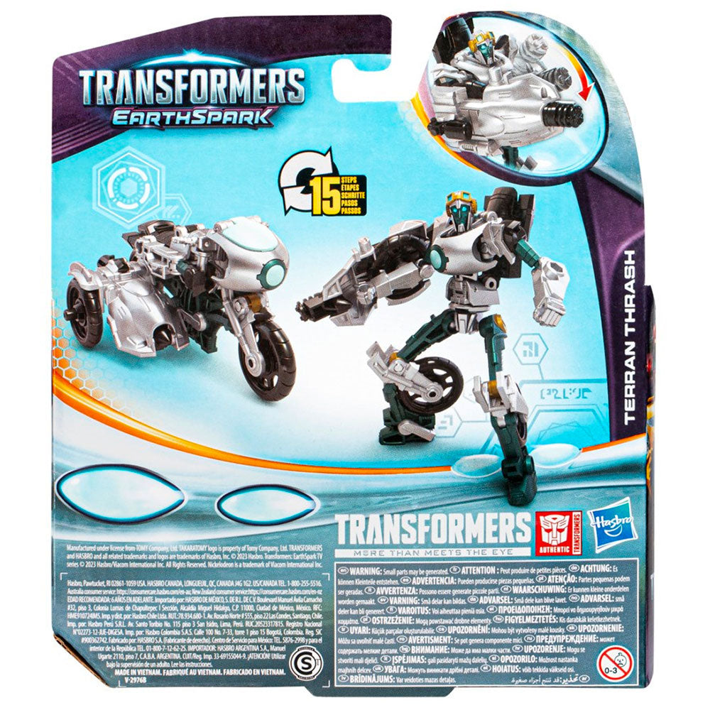 Transformers Earthspark Terran Thrash Warrior Motorcycle Autobot Robot ...