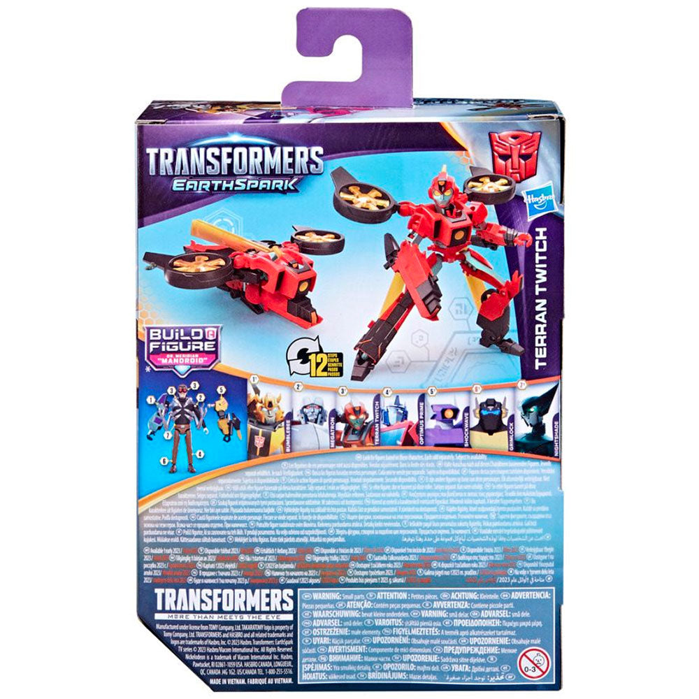 Buy Transformers Earthspark Terran Twitch deluxe robot drone toy BAF ...