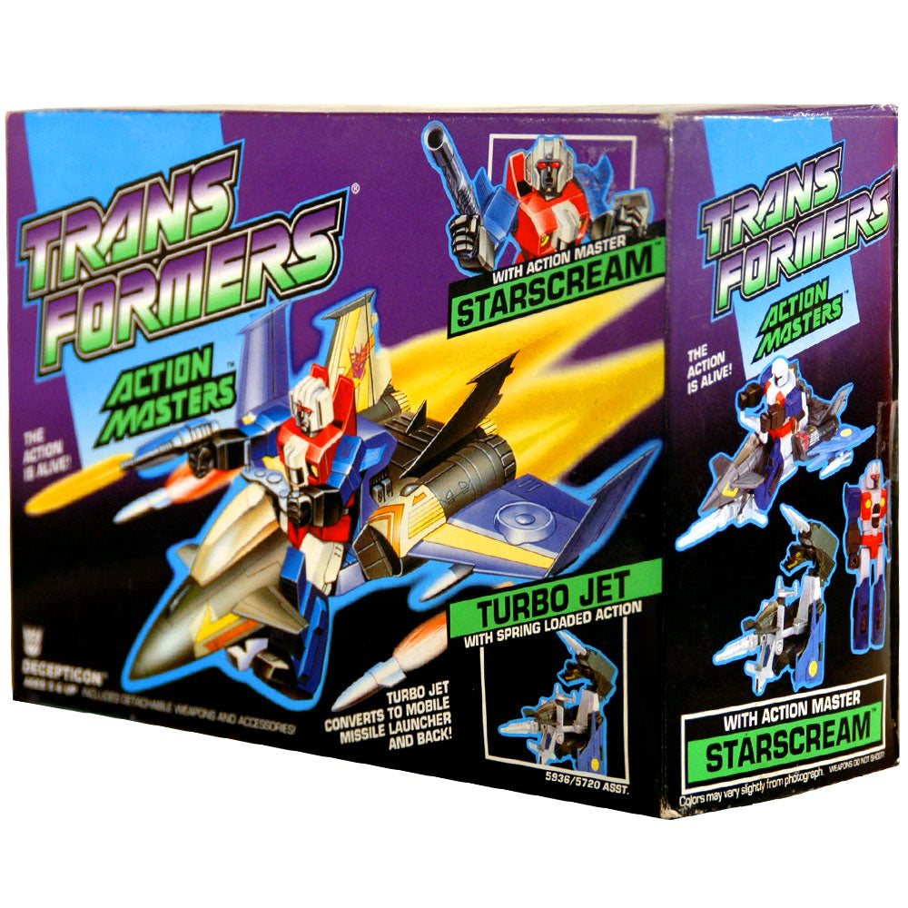 Transformers G1 Action Masters Starscream & Turbo Jet Attack Vehicle ...