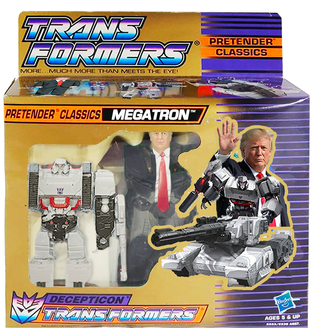 Transformers G1 Vintage Pretender Classics Megatron 2021 Trump Edition ...