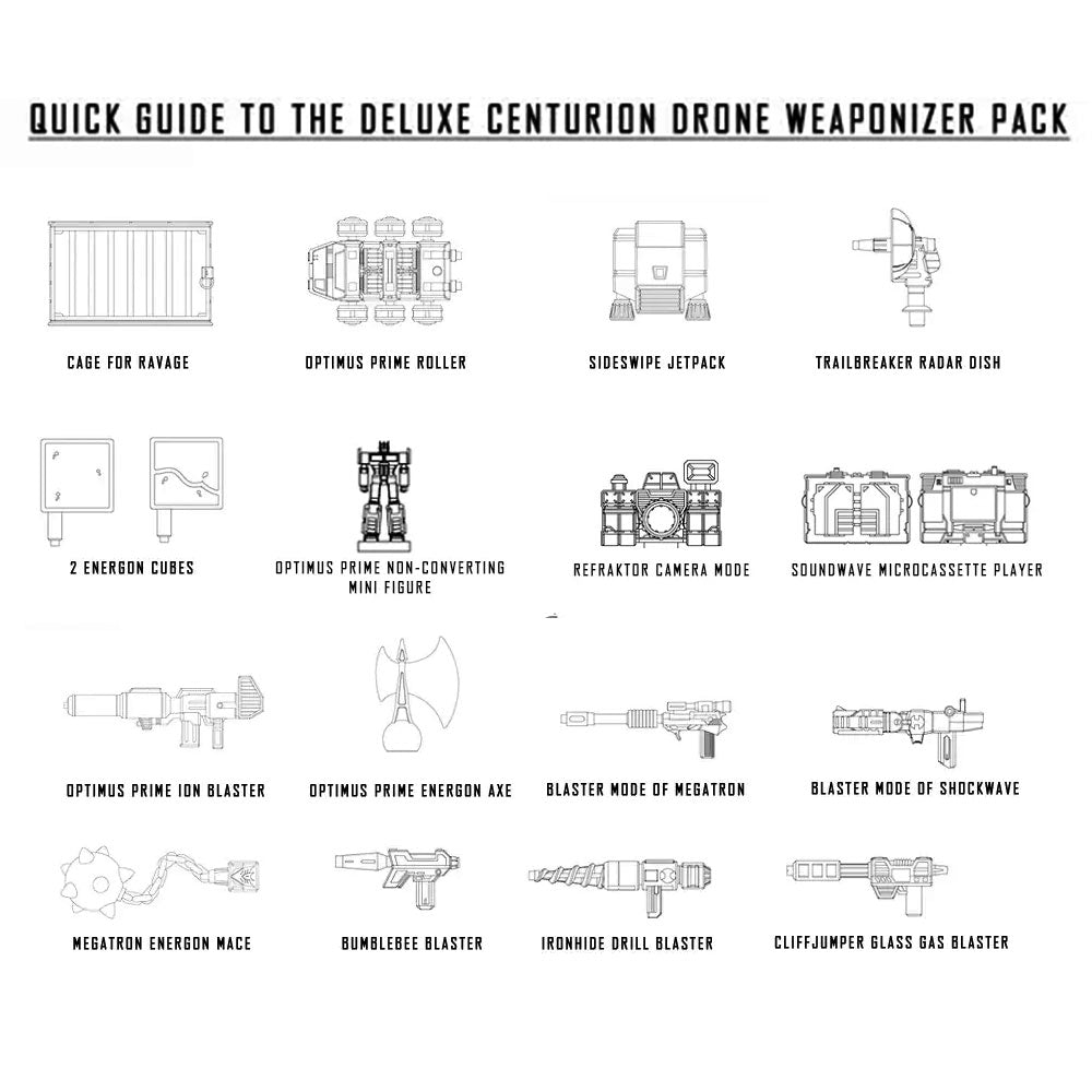 Transformers War for Cybertron WFC-E33 Centurion Drone Weaponizer Pack ...