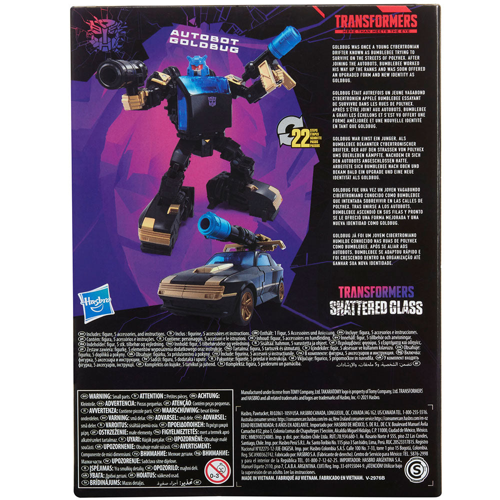 Transformers Generations Shattered Glass Goldbug Deluxe Evil Autobot ...