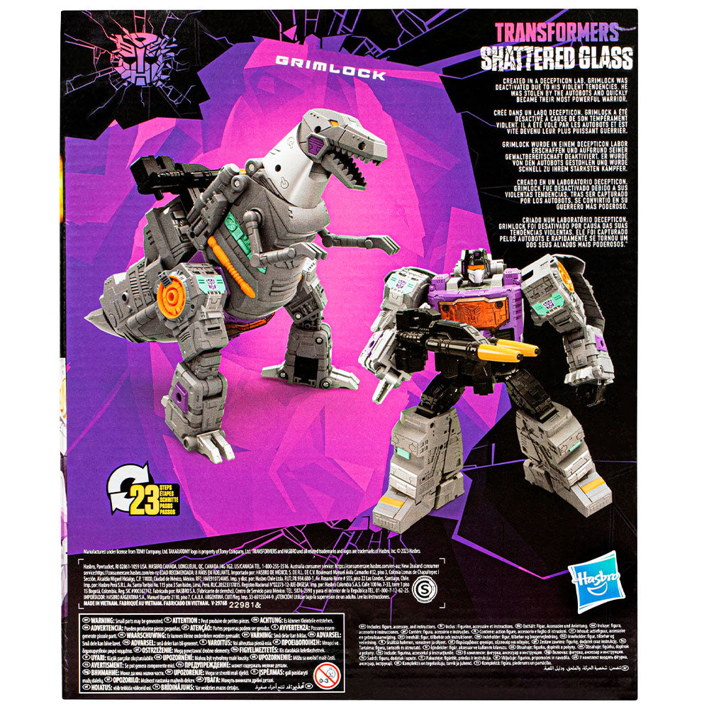 Transformers Generations Shattered Glass Grimlock Dinobot Leader Toy ...
