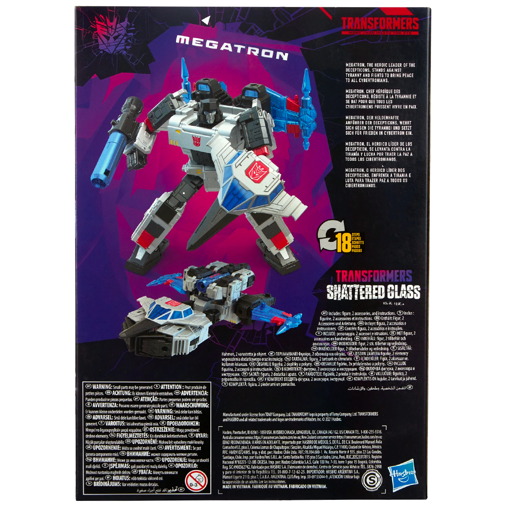 Transformers Generations Shattered Glass Megatron Voyager Heroic Toy ...