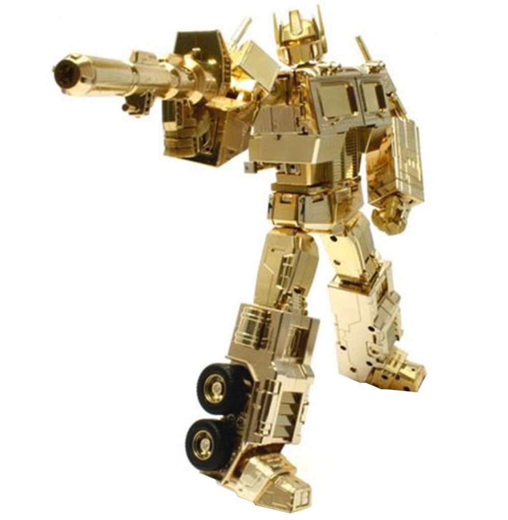 Transformers Lucky Draw Gold Chrome Masterpiece MP-01 Convoy Optimus ...