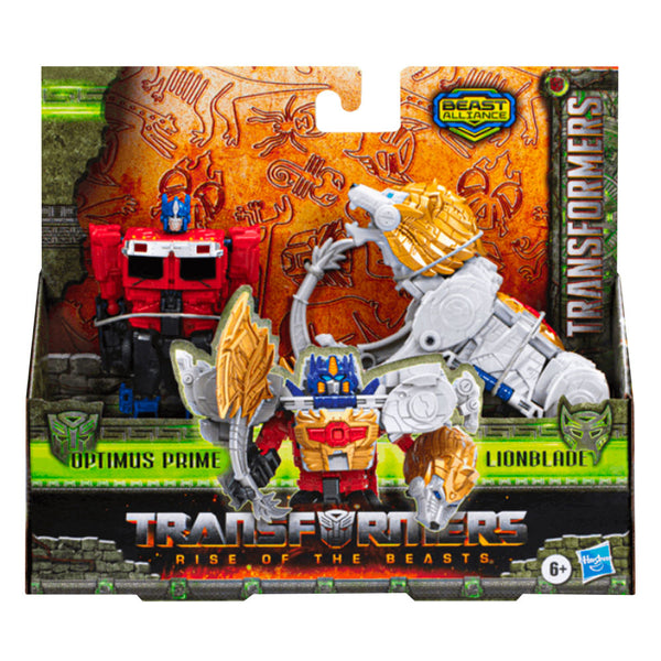 Transformers Rise of the Beast Alliance Optimus Prime Lionblade 2-Pack ...