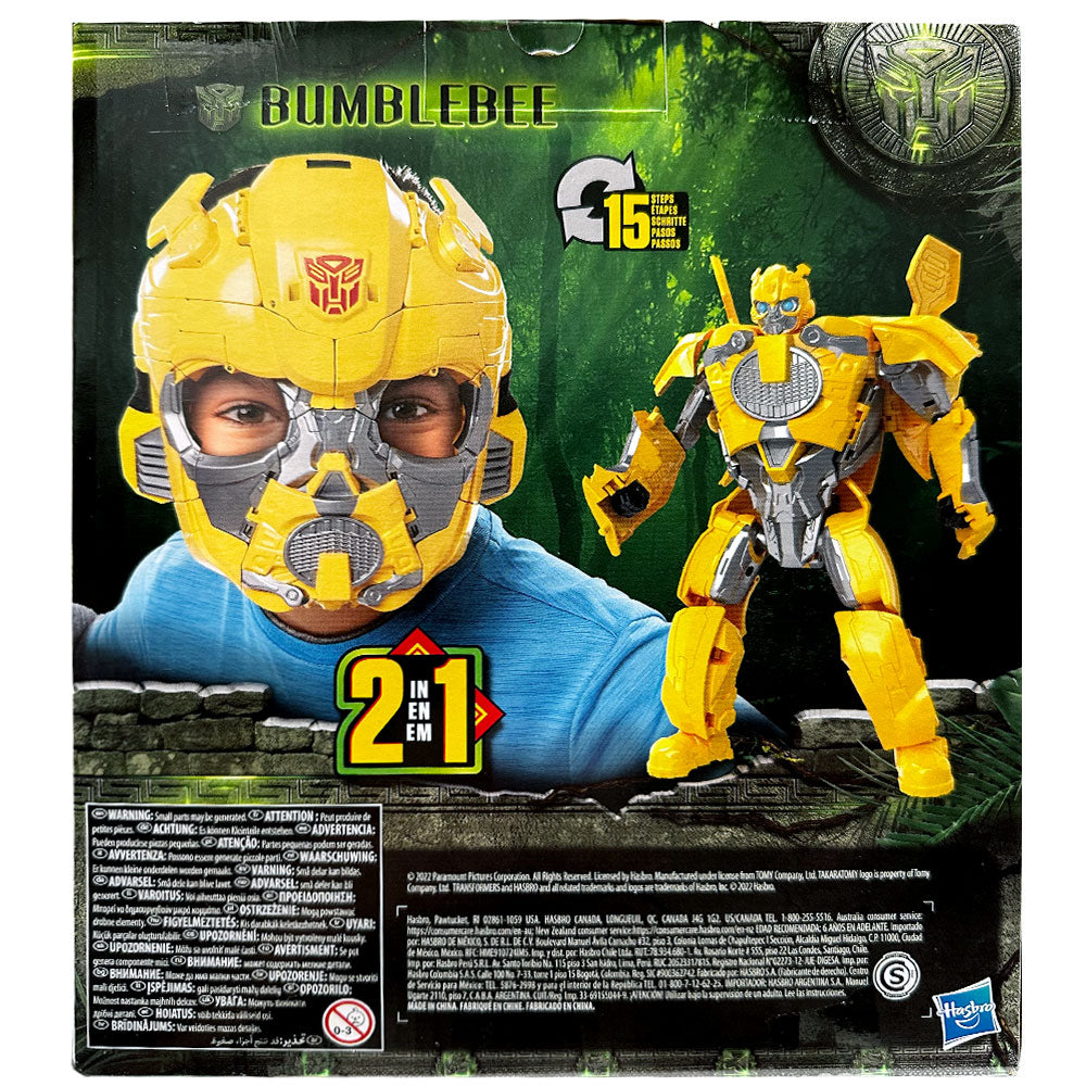 Transformers Rise of the Beasts Bumblebee 2-in-1 Transforming Mask Toy ...