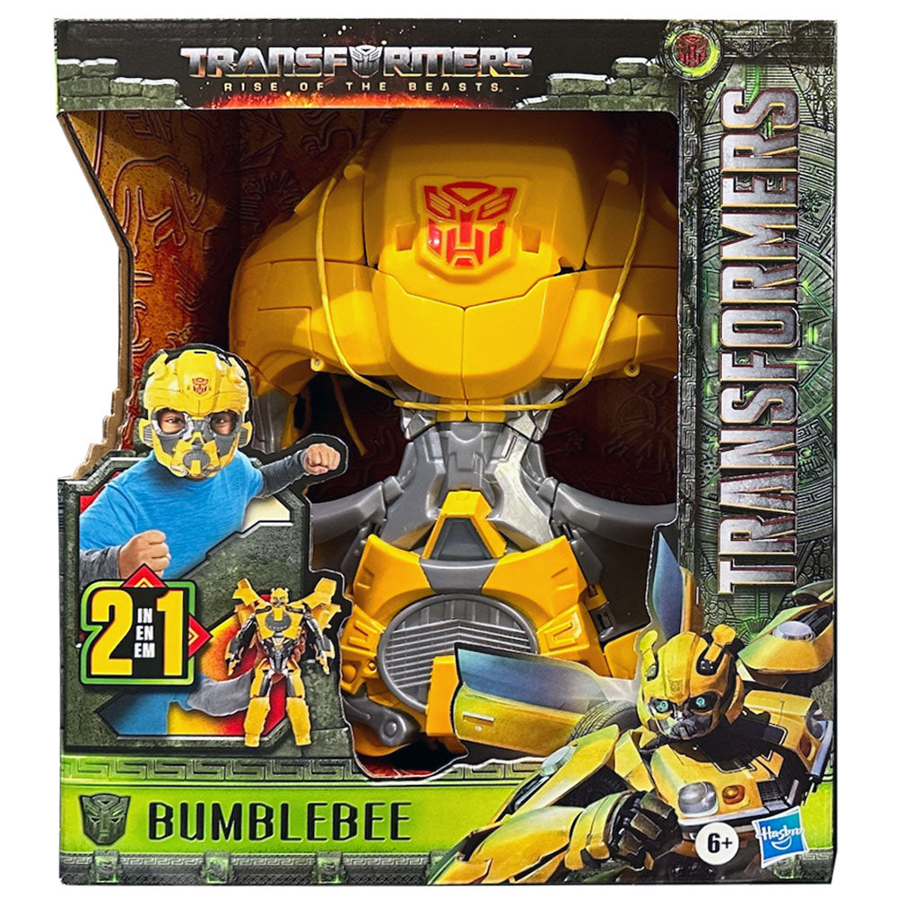Transformers Rise of the Beasts Bumblebee 2-in-1 Transforming Mask Toy ...