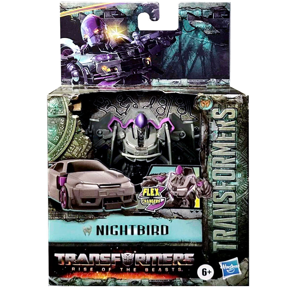 Transformers Rise of the Beasts Flex Changers Nightbird Terrorcon Toy ...