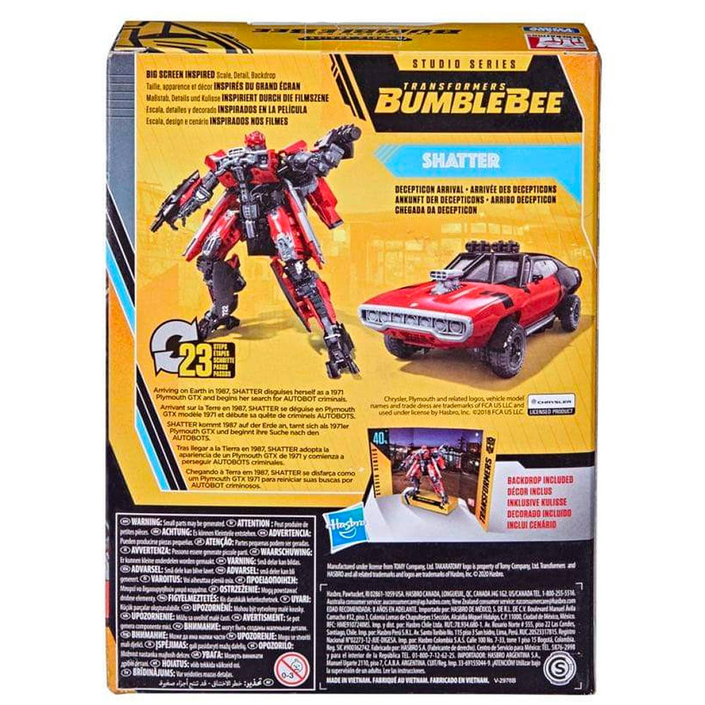 Transformers Studio Series Buzzworthy Bumblebee 40-BB Deluxe Shatter ...