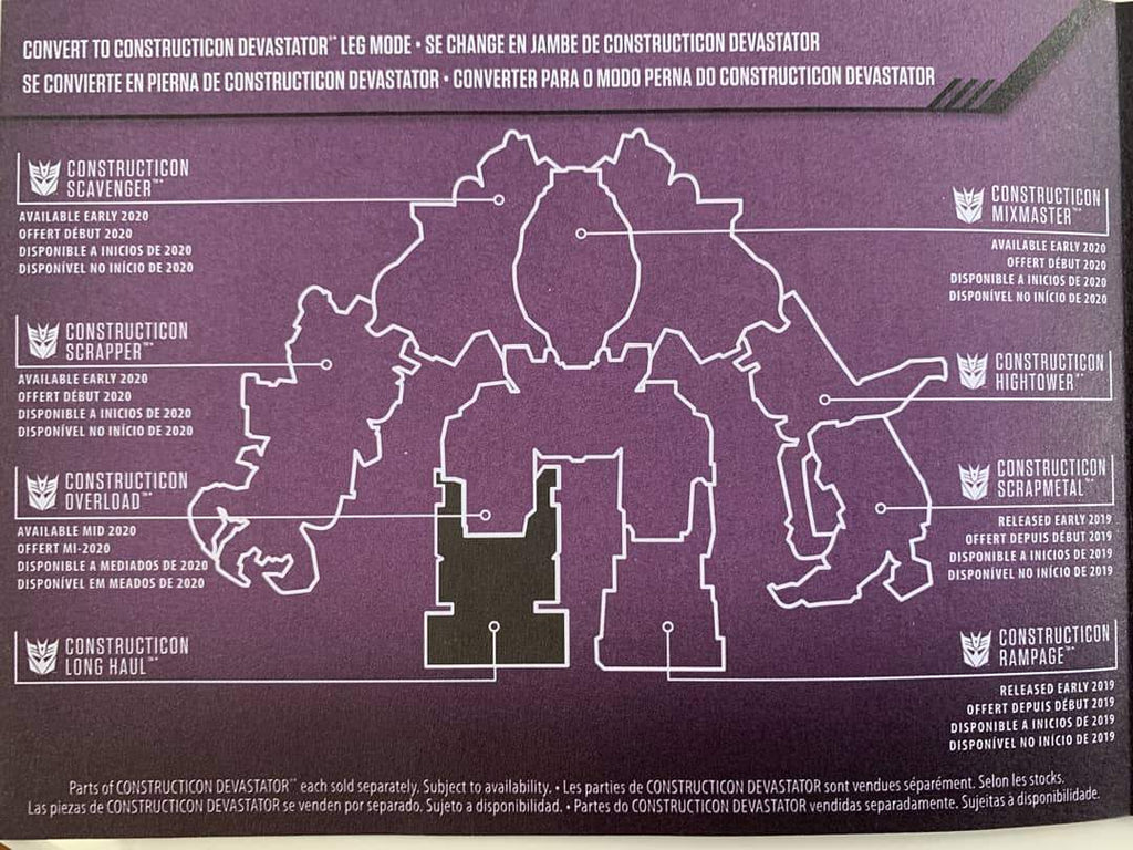 Transformers Studio Series ROTF Devastator Bundle of 9 Combiner Toy ...