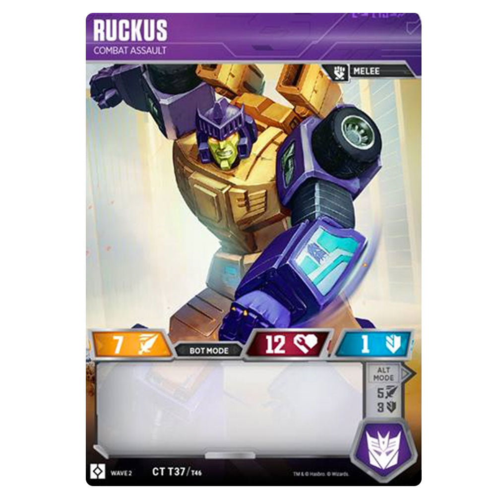 Transformers TCG Wave 2 Ruckus Combat Assault - Character Card ...