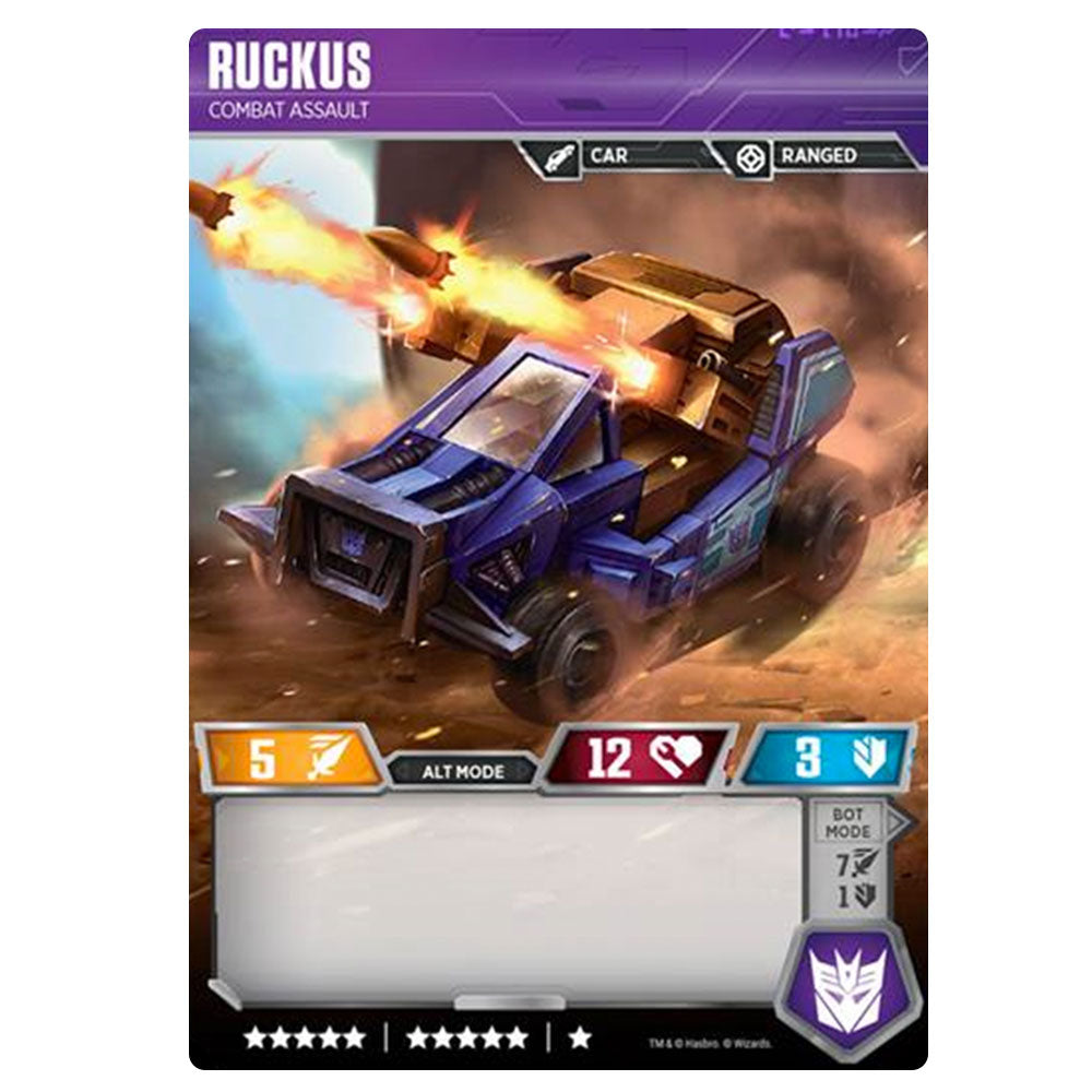 Transformers TCG Wave 2 Ruckus Combat Assault - Character Card ...