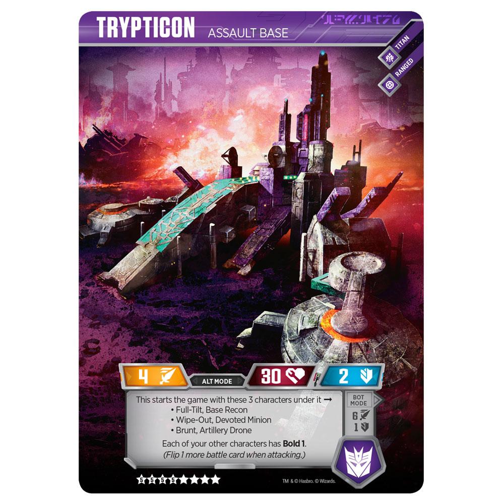 Transformers TCG Trypticon Assault Base - Super Rare Titan Card ...