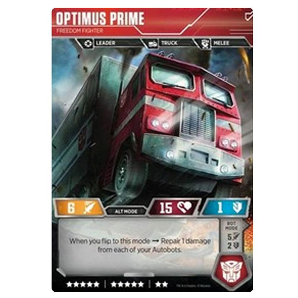 Transformers TCG Optimus Prime Freedom Fighter - Character Card ...