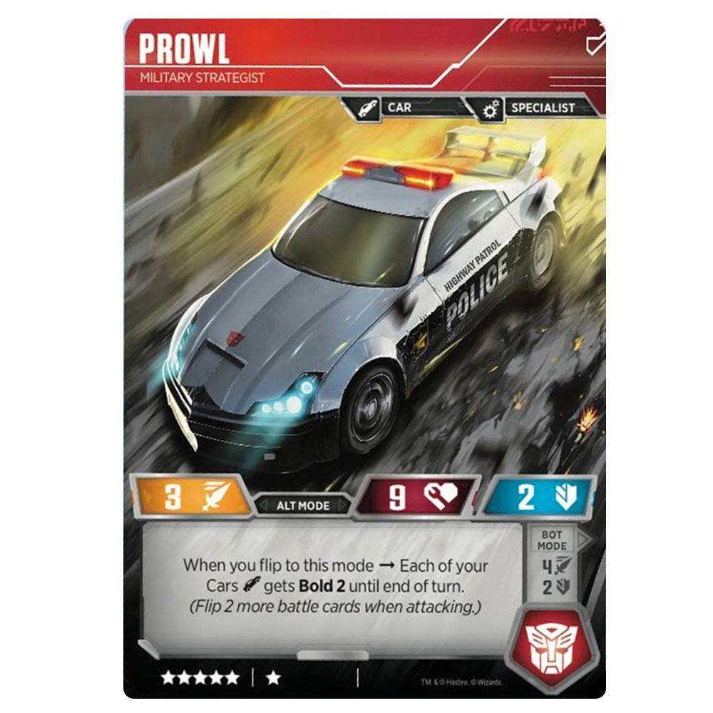 Transformers TCG Prowl Military Strategist - Character Card ...