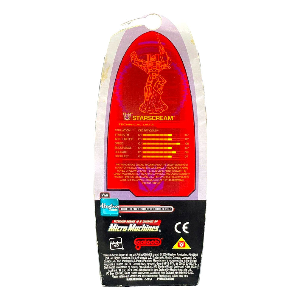 Transformers Titanium Series Robot Masters Starscream G1 3-inch Toy ...