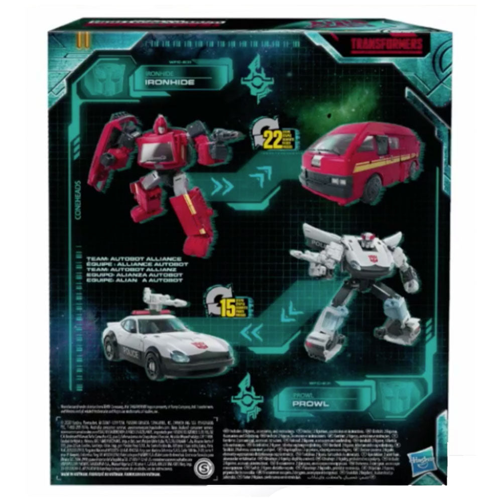Transformers Earthrise WFC-E31 Autobot Alliance Ironhide Prowl 2-Pack ...