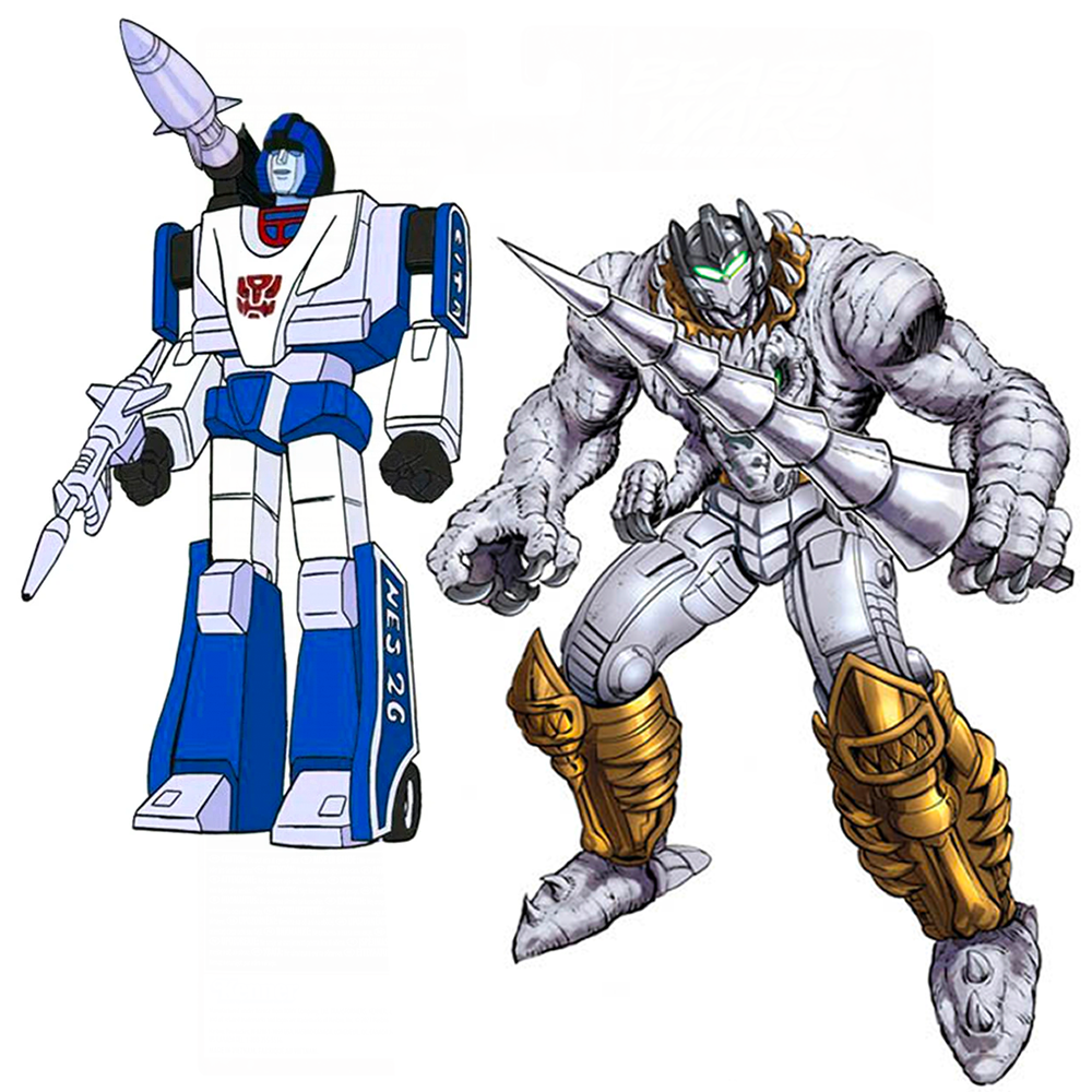 Transformers War for Cybertron Kingdom WFC-K40 Grimlock & Mirage 2Pack ...