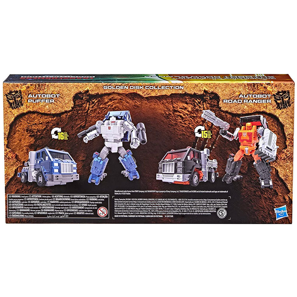 Transformers Kingdom Golden Disk Collection Puffer Road Ranger 2-Pack ...