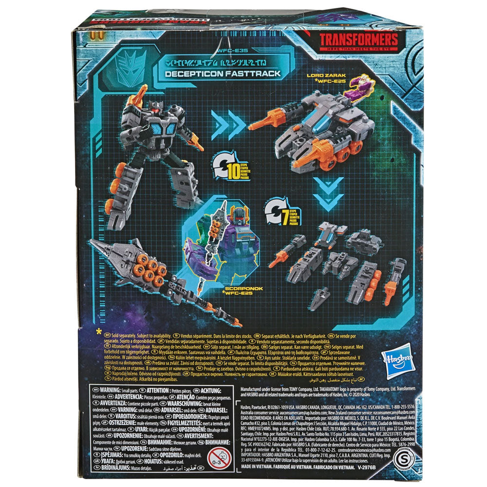 Transformers Earthrise WFC-E35 Fasttrack - Deluxe Weaponizer Toy ...